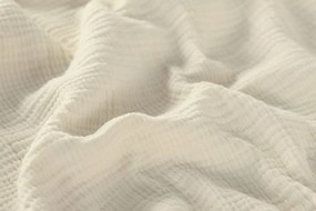 Celoroční mušelínové povlečení Ivory - GOTS Velikost: 140 x 220 + 70 x 90