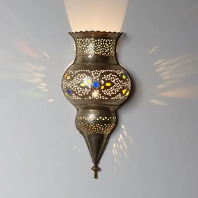 Strieborná nástenná lampa "Raesah"