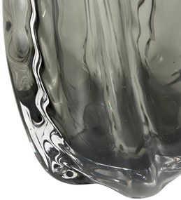 Hoorns Šedá skleněná váza Gonapar 27 cm