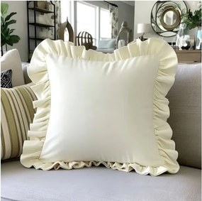 Povlak na polštář s příměsí bavlny 40x40 cm Ruffled – Mila Home