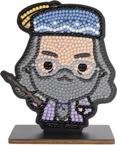 CRYSTAL ART Postavička Brumbál / Diamantové malování / Se stojánkem /