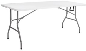Cateringový stůl skládací 180x75 cm, bílý SPRINGOS BANQUET