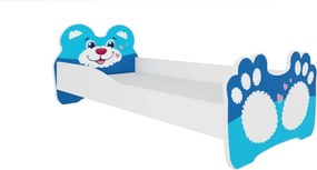 Postel s matrací BEAR BLUE 140x70