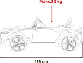 Ramiz Elektrické autíčko BMW i4 pro děti zlaté