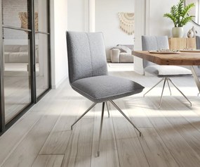 Jídelní židle Lelio-Flex křížová podnož zúžená nerezová ocel