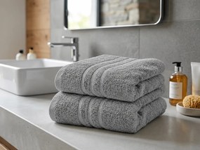 Ručník Comfort 50 x 100 cm světle šedý, 100% bavlna