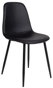Černá Jídelní židle Stockholm 50 × 47 × 88 cm HOUSE NORDIC