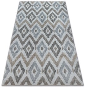 Dywany Lusczow Kusový koberec SOFT ROMBY modro-šedý, velikost 160x220