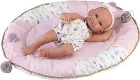 Llorens 73806 NEW BORN HOLČIČKA - realistická panenka miminko s celovi