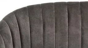 BIZZOTTO Sametová židle QUEEN antracit 0734281