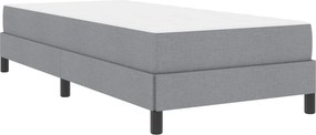 Postel s boxspringem Světle šedá 80 x 200 cm textil 3398444