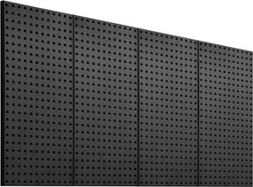 Kovové desky na hrazení 4 panely 61 × 30,5 cm nástěnný – SKU3-PEGBOARD Sada