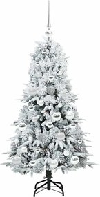 Umělý Skládací Vánoční Strom s stojanem Bílá 120 cm PE a PVC 3397463