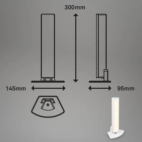 Briloner 7474-016 - LED Stm. nabíjecí venkovní stolní lampa LED/7W/5V 3000K bílá