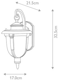 Elstead STL2-S-WB - Venkovní nástěnné svítidlo ST LOUIS 1xE27/100W/230V IP44