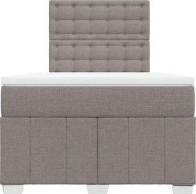 Box spring postel s matrací taupe 120x190 cm textil 3291625