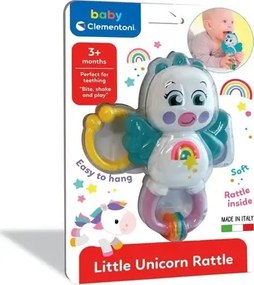 Clementoni BABY Chrastítko Malý jednorožec 2v1 / od 3 měsíců