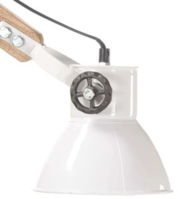 Nástěnná lampa industriální styl bílá kulatá E27,  320578