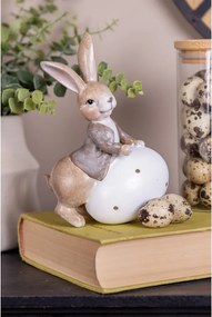 Velikonoční dekorace králík s vajíčkem - 11*7*17 cm