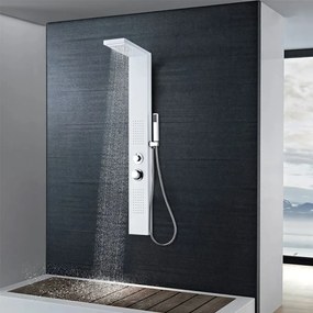 Sprchový panel set hliníkový matný bílý - Default Title