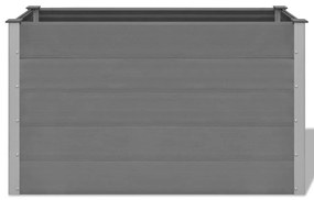 Vyvýšený záhon dřevoplast 150 x 50 x 91 cm šedý - Default Title