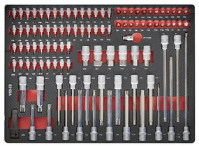 Dílenský vozík s nářadím | 7 zásuvek | 299 ks Matabro MB-TC04