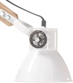 Nástěnná lampa industriální styl bílá kulatá E27 320578
