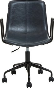 Tmavě šedá kancelářská židle z imitace kůže Branson – Premier Housewares