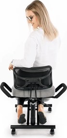 Ergonomická kľakačka, šedohnědá taupe / černá, RUFUS