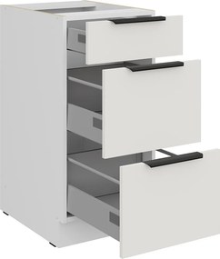 ARIA wh | dolní skříňka 40 D 3S zásuvková | 40 cm | PREMIUM BOX | bílá