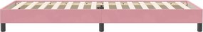 Postel Box Spring bez matrace růžový 90x220 cm samet 3315860