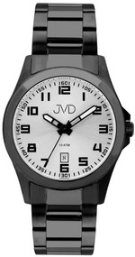 Černé vodotěsné náramkové pánské hodinky JVD steel J1041.23 - 10ATM