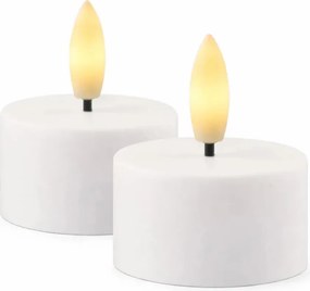 Sada LED čajové svíčky venkovní, na baterie, Ø 4 × 2,2 cm, bílé, CR2450, balení 2 ks