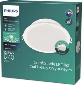 Philips Meson 12,5W 3000K bílá / LED podhledové svítidlo / 1240lm / 14