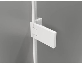 Mexen Lunar-F L, sklápěcí sprchový kout pravý 70 x 70 cm, 8mm čiré sklo, bílý profil, 836L-070-070-20-00-P