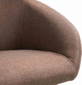 Jídelní židle 4 ks hnědé textil 278410