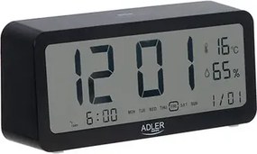 Adler AD 1195b černá / Budík / měření teploty a vlhkosti