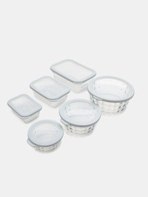 Sinsay - Nádoby na potraviny s víkem 3 pack - šedá