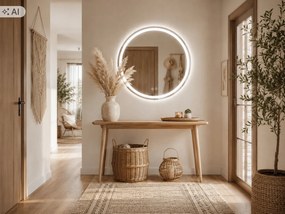 LED zrcadlo kulaté 60 cm