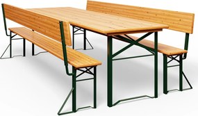 Deuba Pivní set s opěrkou 170 cm - skládací