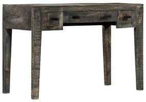 Psací stůl černý 110 x 50 x 75 cm masivní mangovníkové dřevo,  247913