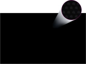 vidaXL Plovoucí PE solární plachta na bazén 500 x 300 cm [92958] Barva: Černá