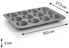 Kovová forma na pečení muffinů 35,5x27 cm Compact – Tescoma