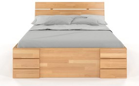 Buková postel s úložným prostorem - Sandemo Drawers   ,  140x200 cm