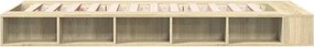 Rám postele dub sonoma 90 x 200 cm kompozitní dřevo 3280519