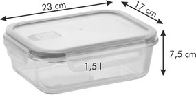 TESCOMA Dóza FRESHBOX GLASS 1,5 l, obdélníková