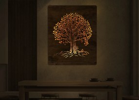 Li-Go "Lípa" světelný obraz 230V 90x110cm provedení povrchu: dub světlý