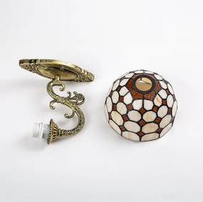 Brilagi - Tiffany vitrážová nástěnná lampa DORAN 1xE27/40W/230V