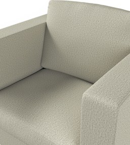 Potah na křesko IKEA Karlanda, krátký barva béžová látka pletený vzor