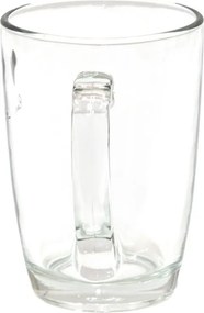 Skleněný hrnek se srdíčkem Love Birds - 11*8*11 cm / 300 ml